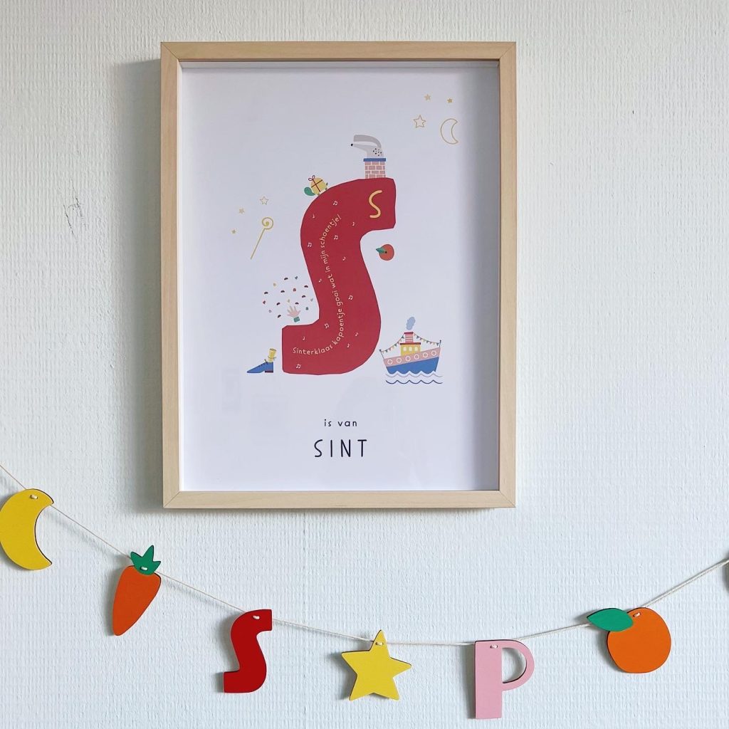 houten Sinterklaas slinger - shop.vanKira.nl